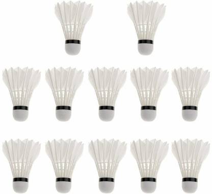 Nkt Badminton Shuttlecocks Feather Shuttle ( Pack of 10) Feather ...