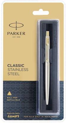 LUXOR Parker Classic Stainless Steel With Gold Trim Ball Pen - Buy ...