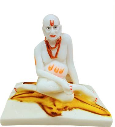 vinayakmoorti Swami Samarth Marble Idol Decorative Swami Samarth Gift ...