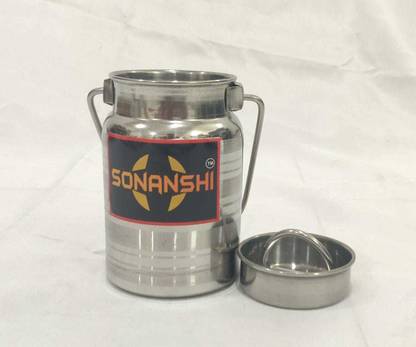 Sonanshi Stainless Steel Ghee/Water/Oil/Milk Jointless Container/Barni ...