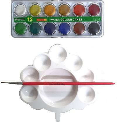 Flipkart.com | Camlin CAMEL STUDENTS WATERCOLOR CAKES SET 12 SHADES ...