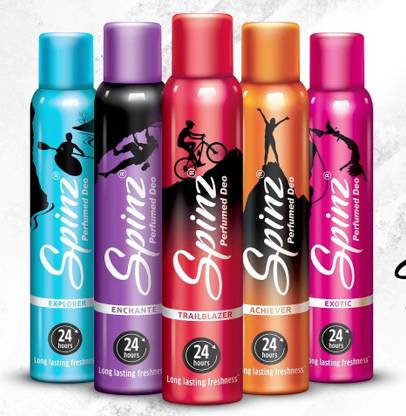 Spinz Small Deo Combo - Pack of 5 Body Spray - For Women - Price in ...