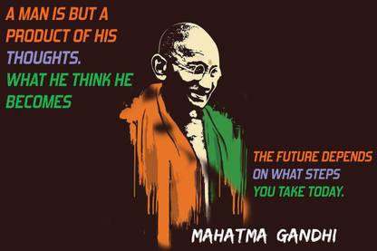 Mahatma Gandhi Ji Poster|Freedom Fighter|Wall Poster For Decoration ...