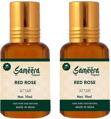 Buy Sameera Fragrance RED ROSE ATTAR Combo pack (10ml+10ml) | Alcohol ...