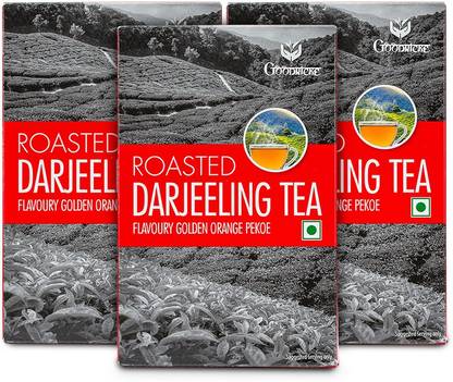 Goodricke Roasted Darjeeling Tea (250 GM)-Pack of 3 Plain, Unflavoured Black Tea Box Price in ...