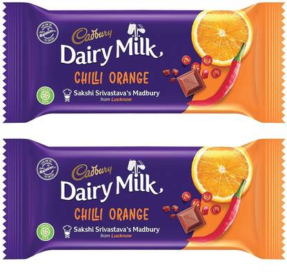 Cadbury Dairy Milk Chilli Orange Chocolate 36 gram Pack Of 2 Brittles ...