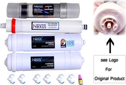 nexus pure 100GPD RO MEMBRANE+ALKALINE-COPPER+CARBON+SEDIMENT Solid ...