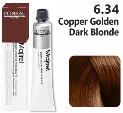 MAJIREL Professionnel Hair Color No. 6.34 , Copper Golden Dark Blonde ...