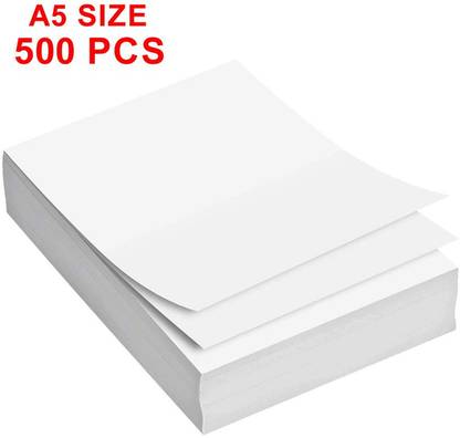 Flipkart.com | MSK White Paper Unruled A5 80 gsm Printer Paper ...
