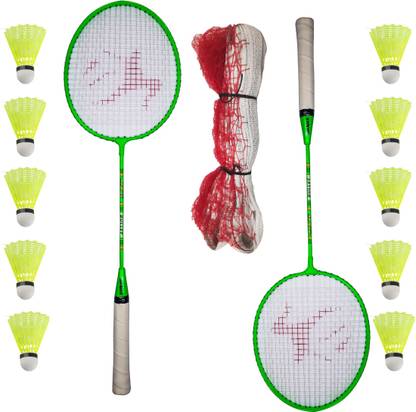 ROXON Bullet PRO Wide Body Badminton Racquet 2 pcs with 10 shuttlecock ...