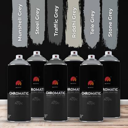 Chromatic Munshell Grey, Steel Grey, Traffic Grey & Riddhi Grey, Tele ...