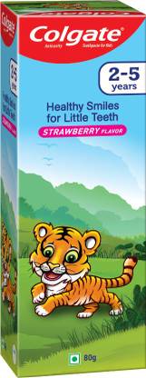 Colgate Kids 2-5 Years - 80gm (Strawberry flavour) Toothpaste - Buy ...