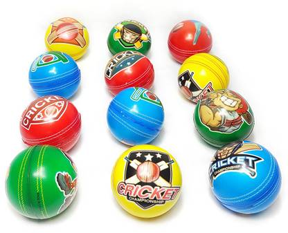 GOLDEN-BRIGHT Cricket Sponge Ball, Colorful, Bright and Fun Balls for ...