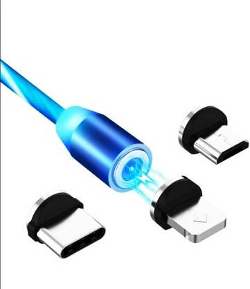Casa Tech Magnetic Charging Cable 2 A 1 m 3-in-1 Magnetic USB Charging ...