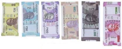 Nivel Playing Currency Notes for Dummy Paper Note (20 Each x 6=120 ...
