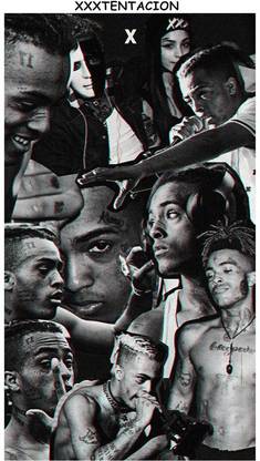 xxxtentacion black poster collage Paper Print - Music posters in India ...