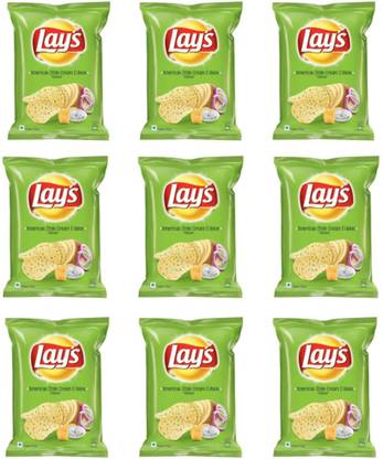 Lay's green chips (pack of 9) Chips Price in India - Buy Lay's green ...