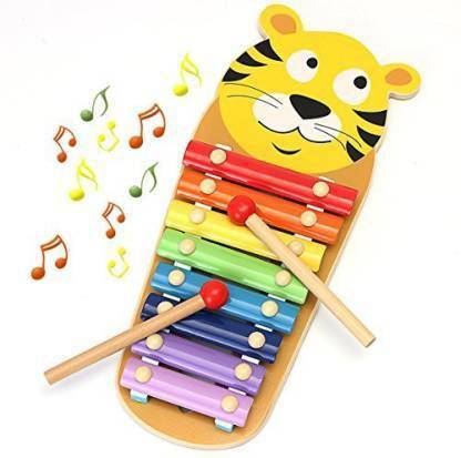 HornFlow Xylophone Wooden 8 Notes Hand Knock Musical Animal Xylophone 8 ...