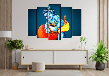 balkrishna wall stickers 68 cm lord Krishna wall sticker 3d Self ...