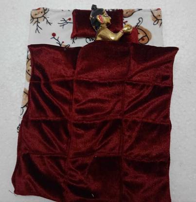 Kanha Laddu Gopal HEAVY VELVET/WOOLLEN Bistar Set With One Mattress ...