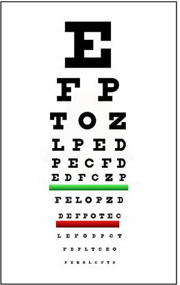 Eye Test Chart Poster For Hospital Poster 13 Inch X 19 Inch Paper Print ...