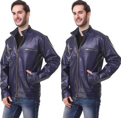Men Leather Jacket Price in India - Buy Men Leather Jacket online at ...