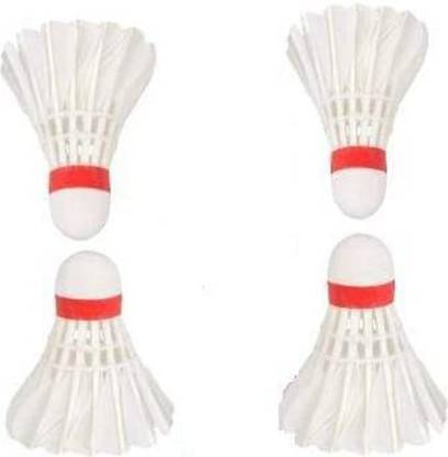YORBAX Feather Badminton Shuttlecock Pack of 10 (White) Feather Shuttle ...