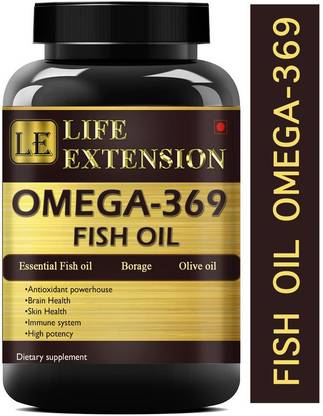 Life Extension Omega 369 Fish Oil 1000mg Advanced Price in India - Buy ...