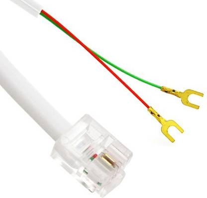 TECRAYS RJ11 TO 2 PIN WIRE CONNECTOR Corded Landline Phone Price in ...