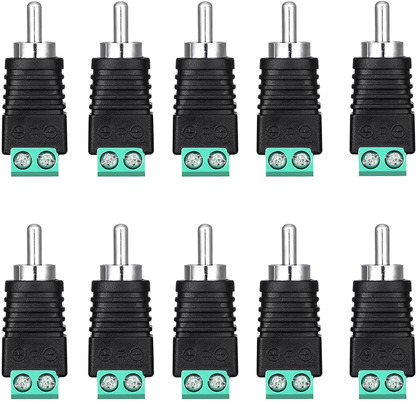 10 pieces RCA Phono Connectors PHONO JACK Cable Assemblies Industrial ...