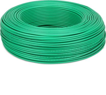 Polycab FR Grade PVC Compound 1 sq/mm Green 90 m Wire Price in India ...