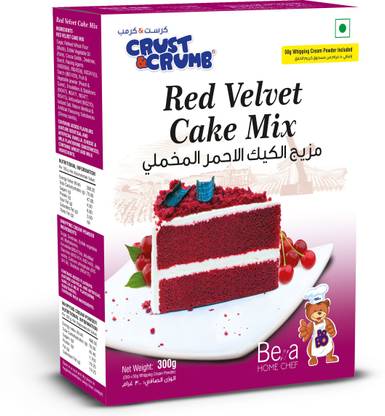 CRUST & CRUMB Red Velvet Cake Mix | 50 GM Whipping Cream Powder Free ...