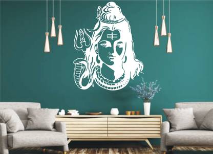Suman Wall Sticker 59 cm bholenath wall sticker Self Adhesive Sticker ...