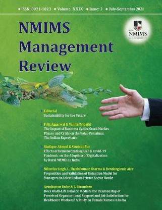 NMIMS Management Review - July-September 2021: Buy NMIMS Management ...