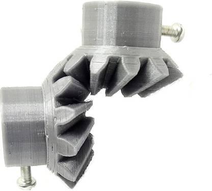INVENTO 1 Pair 3D Printed Plastic Helical Bevel Gear 12 Teeth, 33mm dia ...
