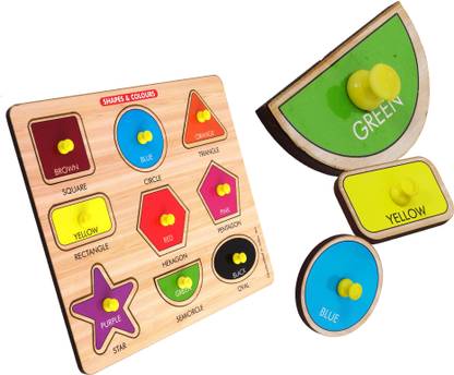 BitFeex & Colors wooden Jigsaw Preschool & Playgroup Educational Puzzle ...