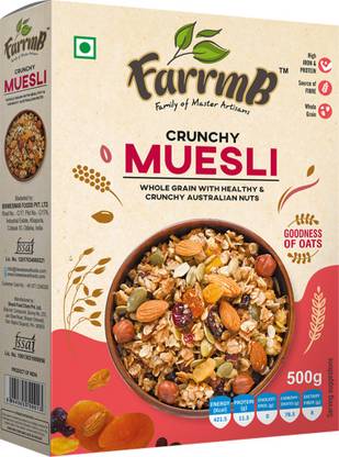 FarrmB CRUNCHY MUESLI Box Price in India - Buy FarrmB CRUNCHY MUESLI ...
