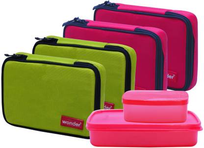Flipkart.com | Wonder Plastic Softline Stylo Lunch Box, Set of 4, 4 pcs ...