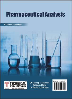 Pharmaceutical Analysis I for B. PHARMACY -PCI SYLLABUS -TEXTBOOK: Buy ...