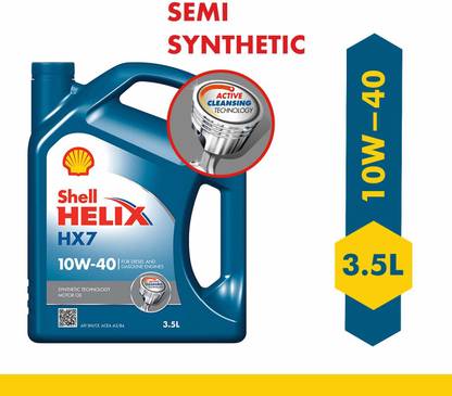 Shell Helix HX7 10W-40 API SN Semi Synthetic Engine Oil for Petrol ...