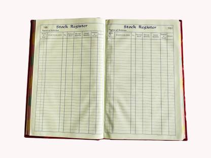 rekha binders Stock Book/Register No 30(781pages) 1-Part Record keeping ...