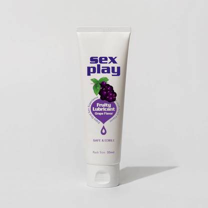 Sex Play Fruity Lubricant - Edible Grape Flavor Lube ( For Oral Play ...