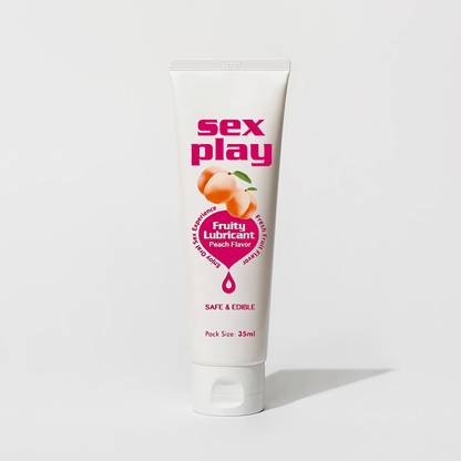 Sex Play Fruity Lubricant - Edible Peach Flavor Lube ( For Oral Play ...
