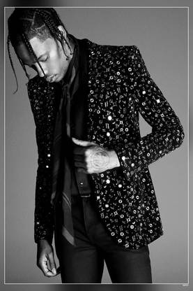 Travis Scott -Singer Rapper Matte Finish Poster Paper Print ...