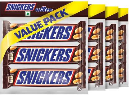 Snickers Value Pack Peanut Filled Chocolates Bars (540g) Price in India ...