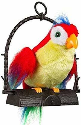 Mt hub Repeat Talking Toy mimics Voice Flaps Wings Parrot Toy for Kids ...