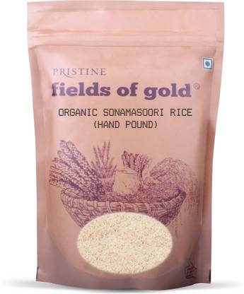 PRISTINE Fileds of Gold Organic Hand pound (1 Pack x 1 kg) Sona Masoori ...