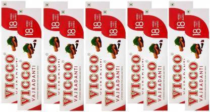 VICCO Vajradanti Paste - 200g (20 grm x 10) Toothpaste (200 g, Pack of ...