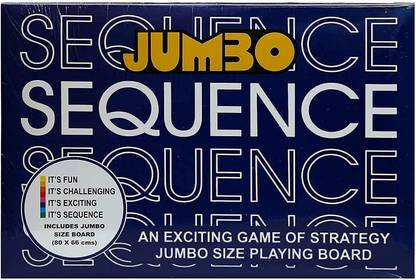 Jumbo Sequence Original (IMPORTED FROM USA) Party & Fun Games Board ...
