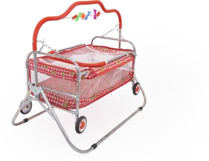 moreyaji 4 wheel Red TOY Kids jhula for Baby Kids Cradles/palna New ...